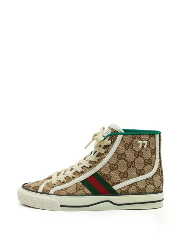 Gucci Tennis 1977 High-top Sneakers In Gg Supreme Canvas