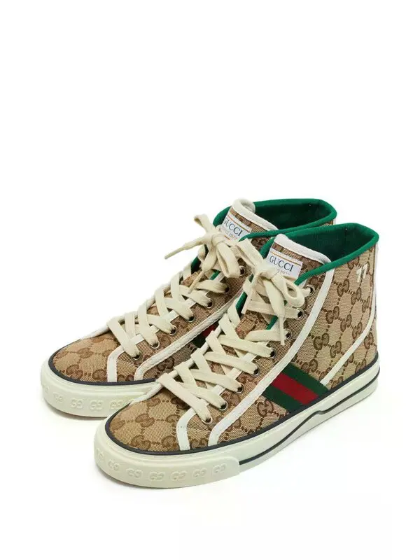 Gucci Tennis 1977 High-top Sneakers In Gg Supreme Canvas