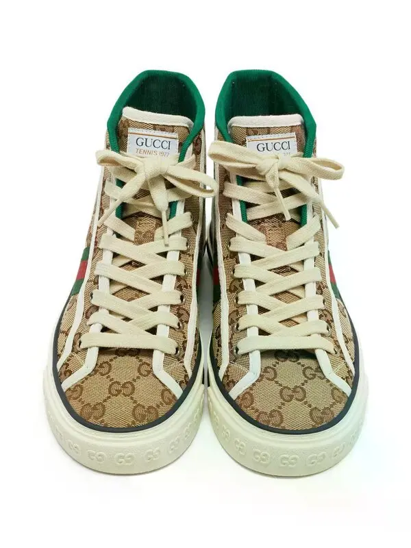 Gucci Tennis 1977 High-top Sneakers In Gg Supreme Canvas