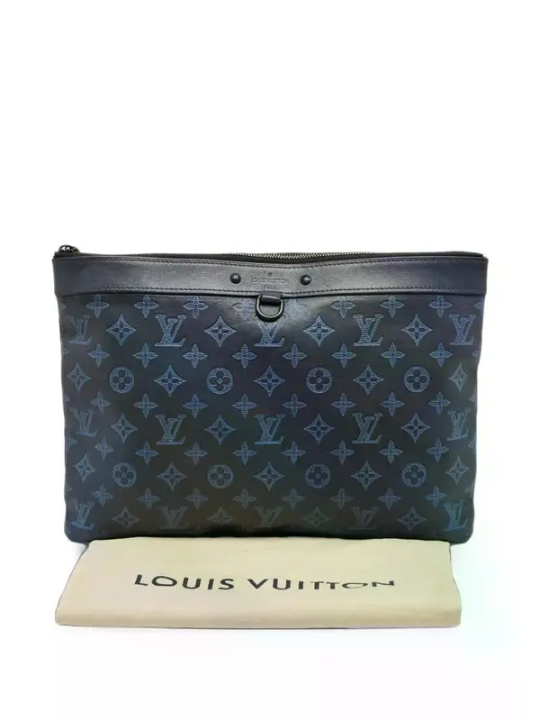 LOUIS VUITTON 2021 Discovery Monogram Shadow Clutch Bag