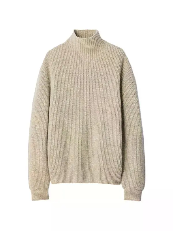 LEMAIRE High-neck Yak Alpaca Sweater - Neutrals