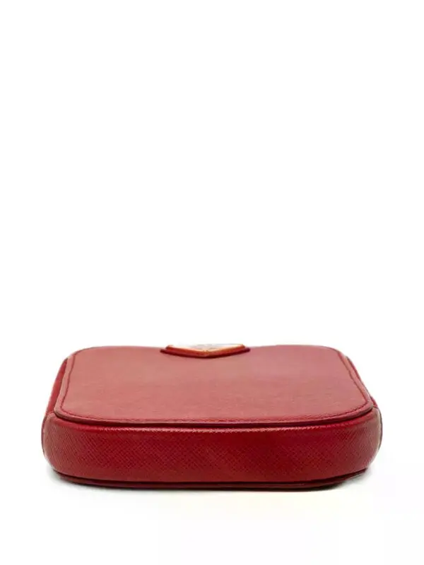 Prada 2000-2013 Saffiano Zip Phone Holder Satchel