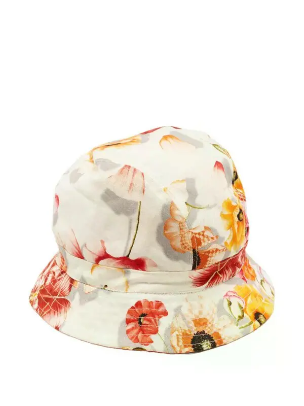 FERRAGAMO Printed Cotton Bucket Hat