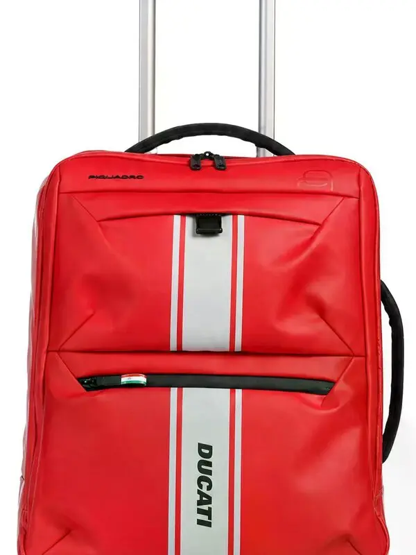 PIQUADRO X Ducati Logo-print Suitcase - Red