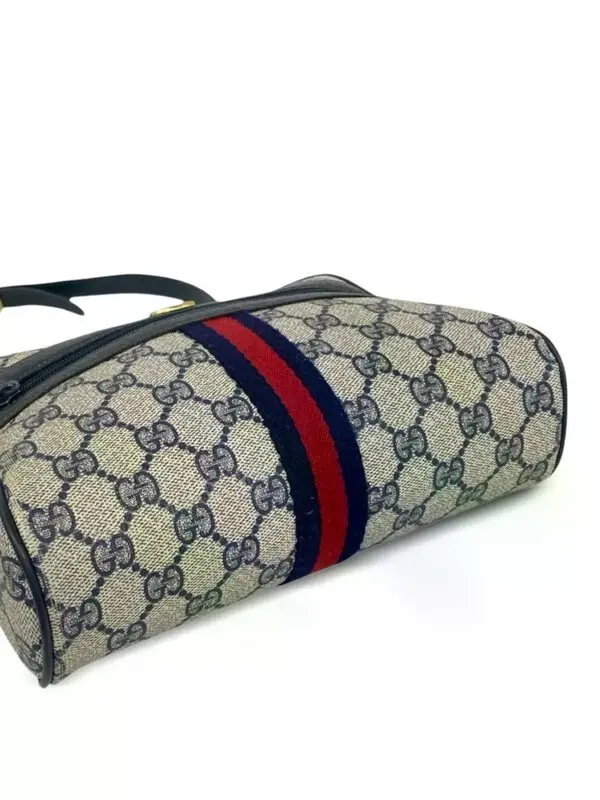 Gucci Gg Supreme Interlocking G Web Crossbody Bag