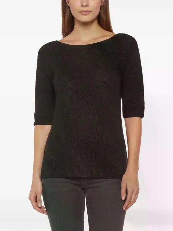 Hermès Knit Low-back Top - Black