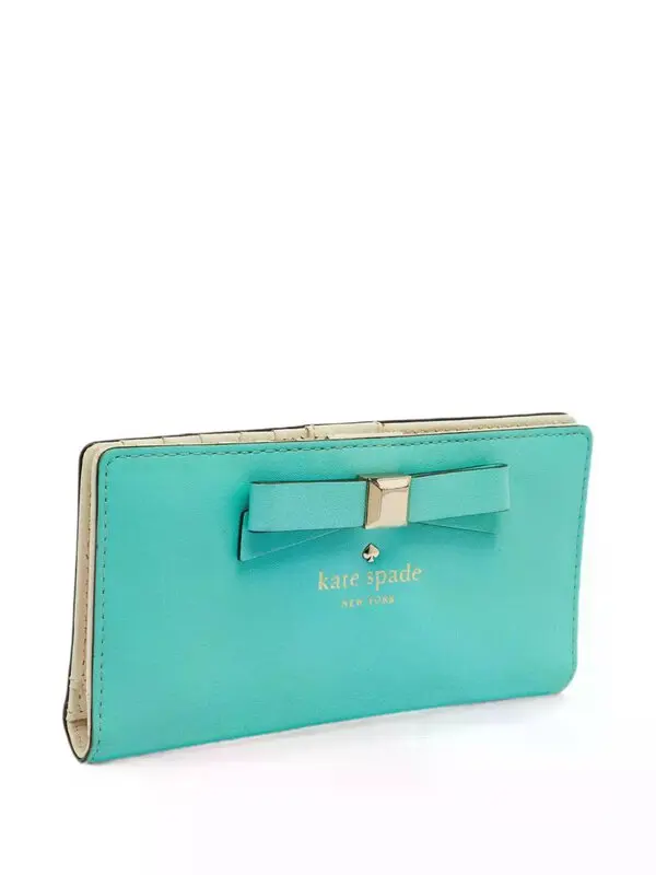 Kate Spade New York Holly Street Lacey Bow Wallet - Blue