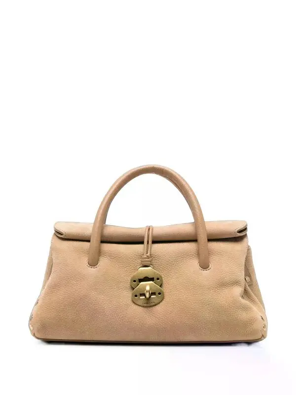 ZANELLATO Small Dotta Jones Nabuck Tote Bag - Neutrals