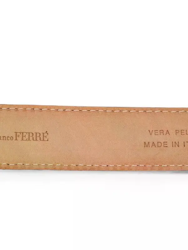 Gianfranco Ferre Sculpted-buckle Belt