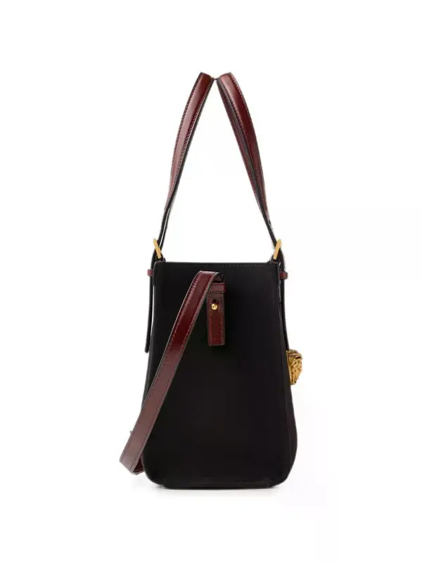 Versace Rivière Mini Canvas Tote - Black