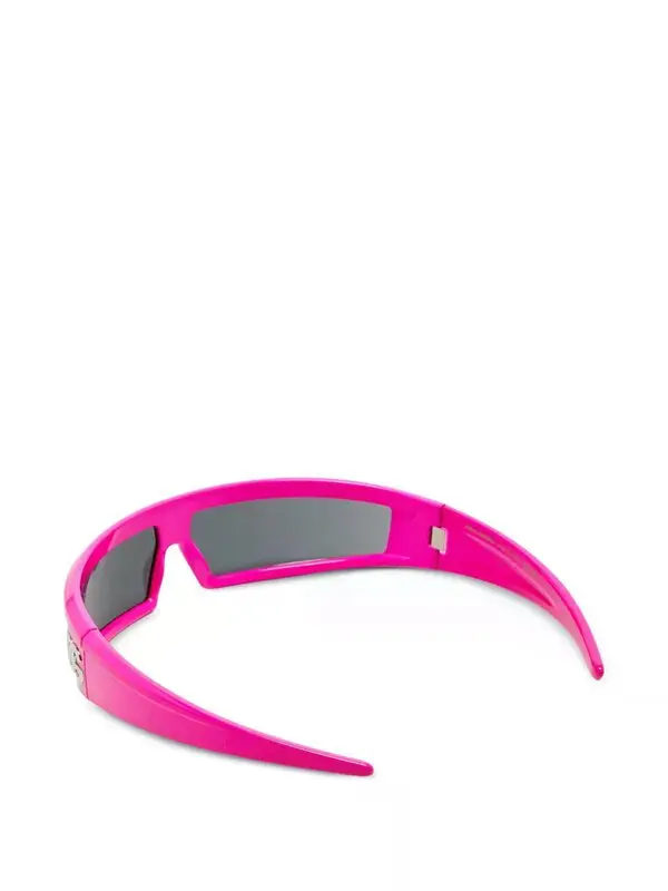 Dolce & Gabbana Shield-frame Sunglasses With Logo Plaque