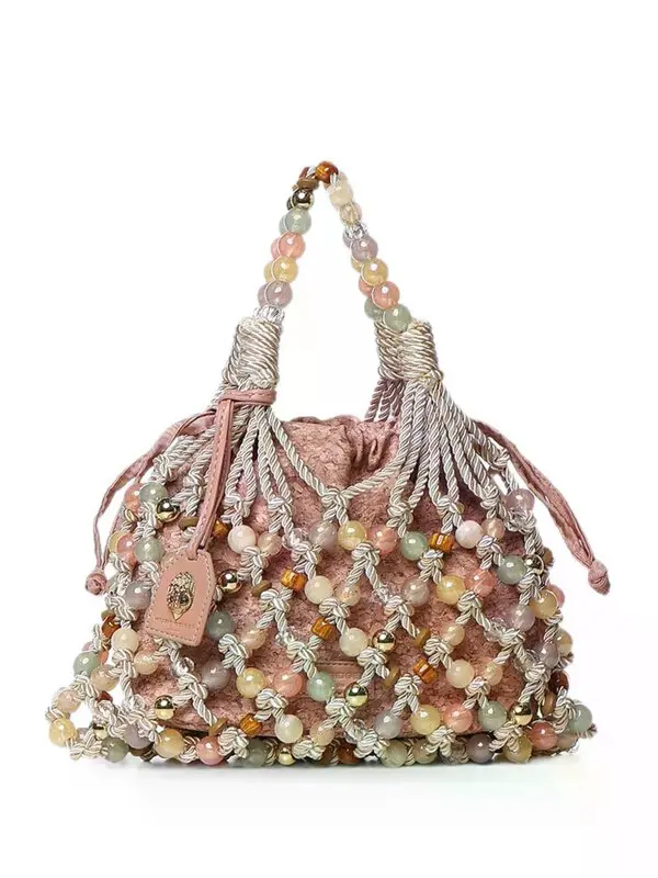 Kurt Geiger Beaded Macramé Shoulder Bag