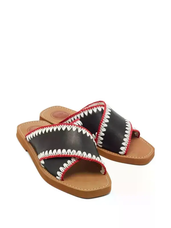 Chloé Woody Threaded Flat Sandals
