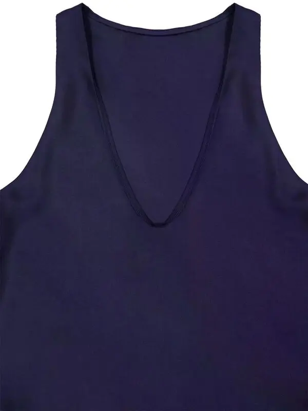 PAULA V-neck Silk Tank Top