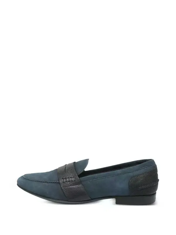LANVIN Panelled Penny-slot Loafers - Blue