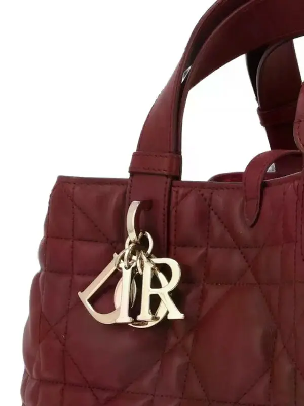 Dior 2020s Toujours Cannage Handbag - Red