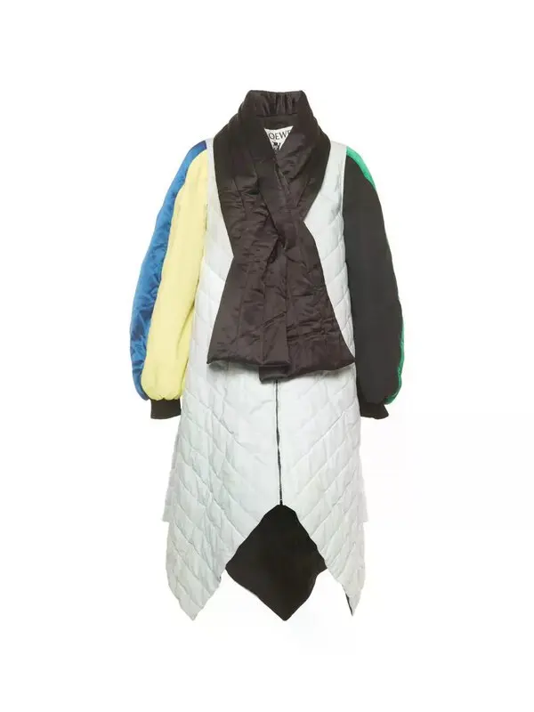 Loewe Quilted Color-blocked Coat