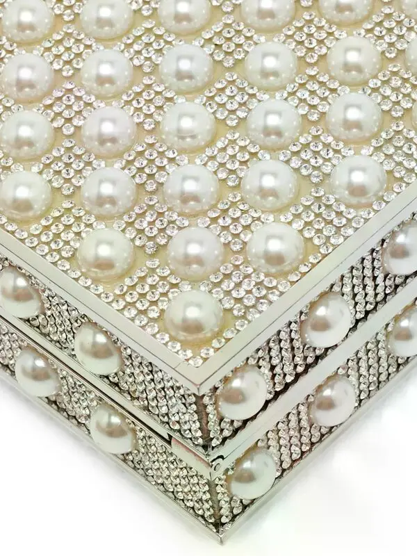 SOPHIA WEBSTER Clara Crystal Pearl Clutch Bag