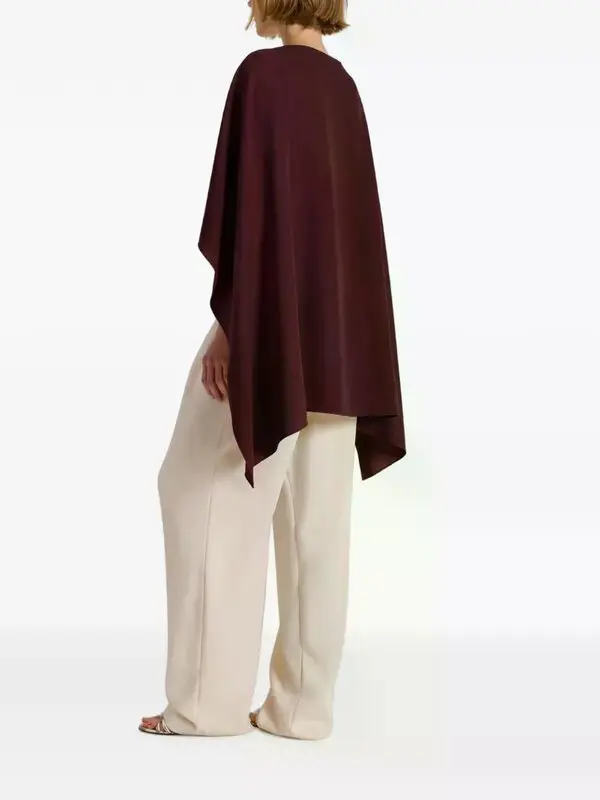 Alberta Ferretti Draped Asymmetric Cape