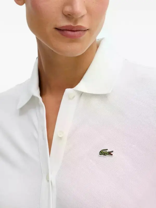 Lacoste Belted Playsuit With Logo Patch
