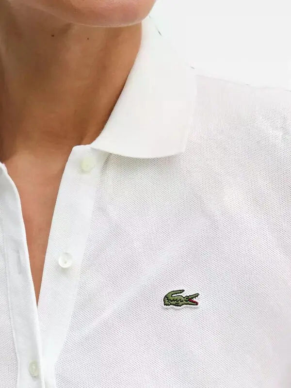 Lacoste Belted Playsuit With Logo Patch