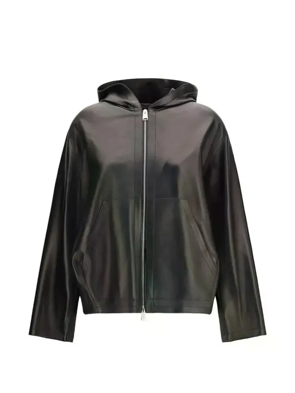 Khaite Darlu Hooded Leather Jacket