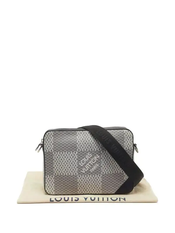 LOUIS VUITTON Trio Damier Graphite 3d Messenger Bag - Grey
