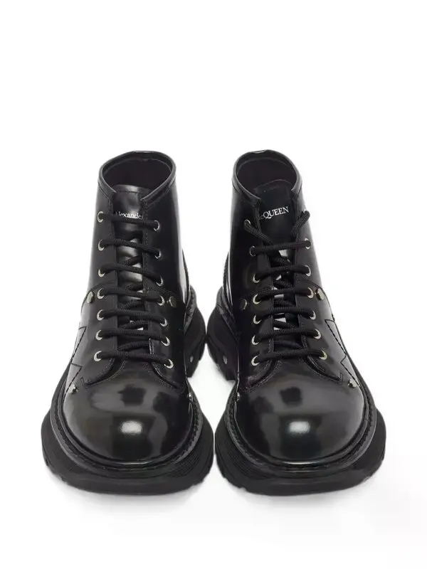 Alexander McQueen Tread Lace-up Combat Boots