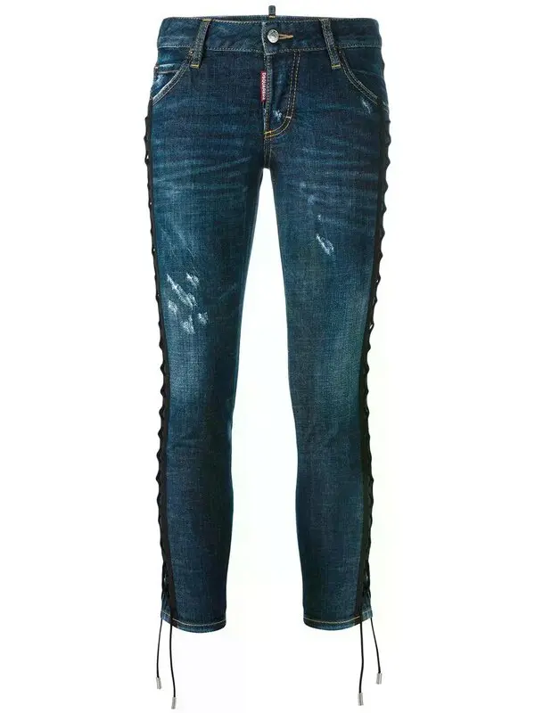 Dsquared2 Deana Lace Effect Jeans