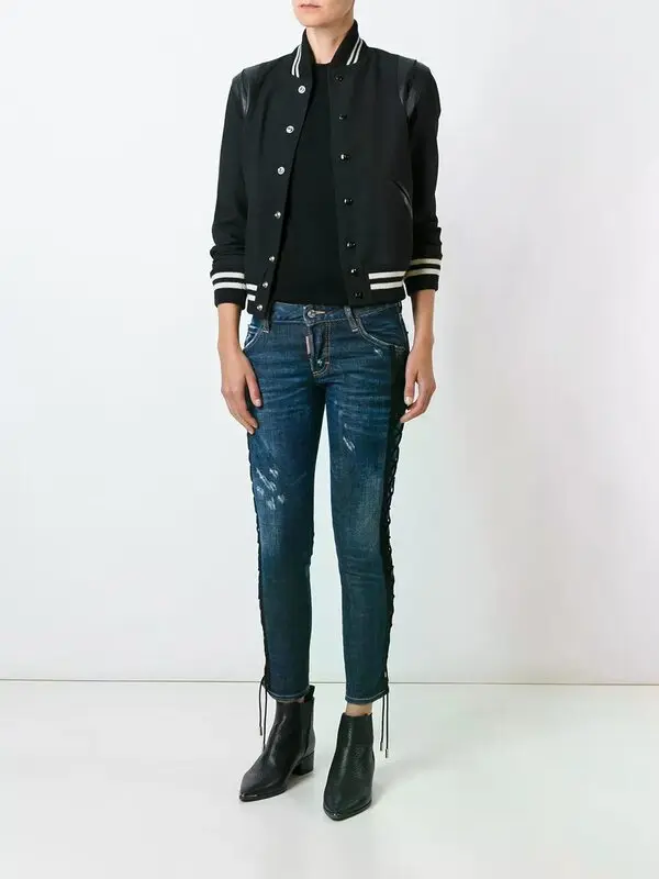 Dsquared2 Deana Lace Effect Jeans