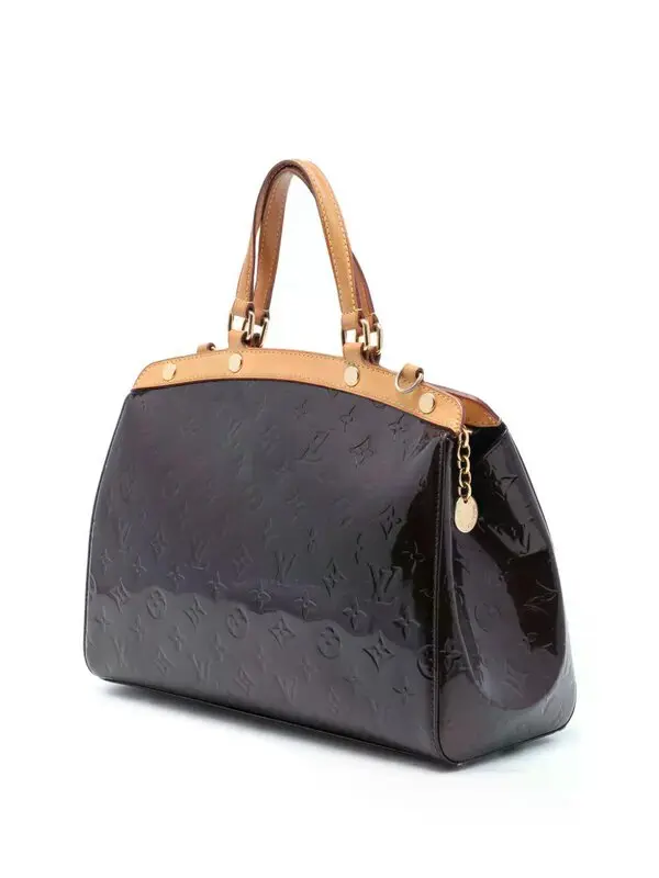 LOUIS VUITTON Monogram Vernis Brea Mm Satchel - Purple