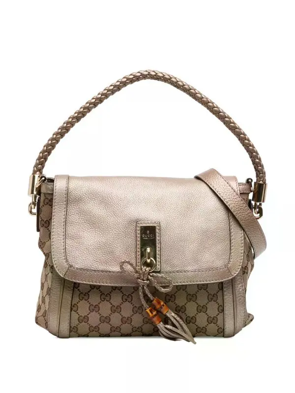 Gucci 2016-2026 Gg Canvas Bella Flap Satchel