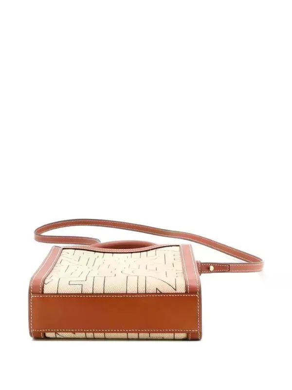 Celine Vertical Cabas Printed Canvas And Leather Mini Tote Bag
