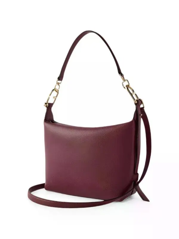 Furla Small Textured Leather Shoulder Bag - Red