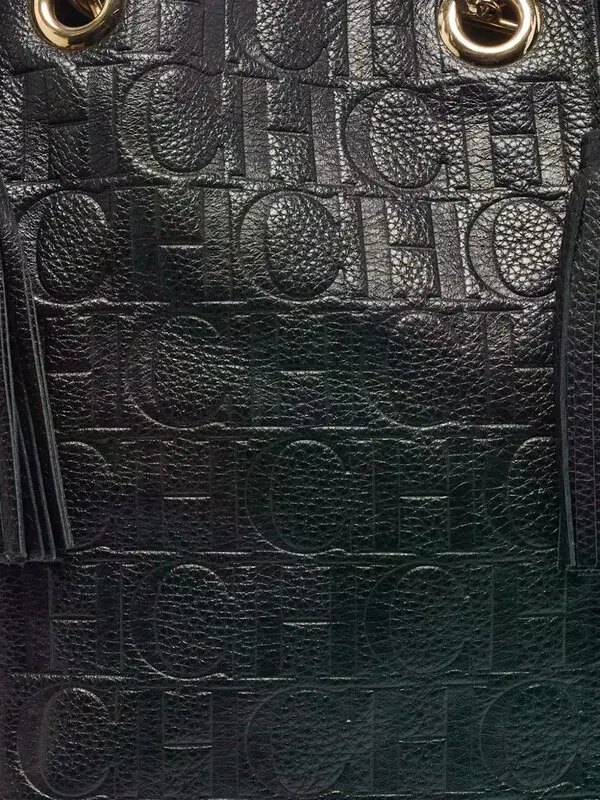 Carolina Herrera Monogram-embossed Tassel Tote Bag