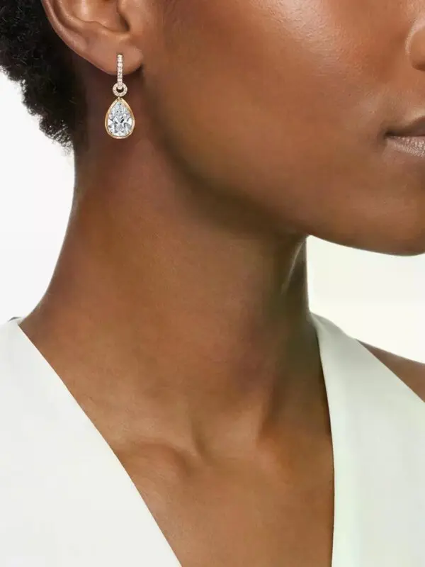 ANABELA CHAN Lab-grown Simulated Diamond Hoop Earrings