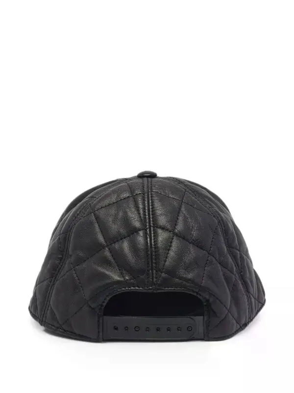 Moschino Quilted Leather Cap