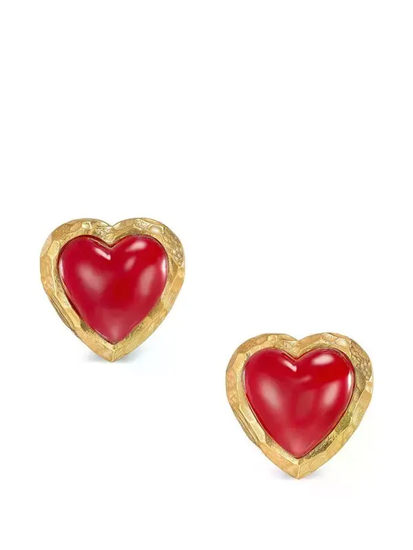 ANABELA CHAN Cherry Heart Earrings