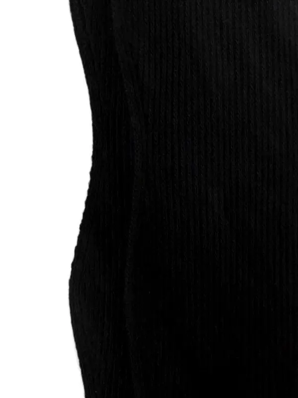 Moschino Logo-knit Wavy-edge Scarf