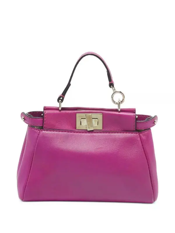 Fendi Mini Peekaboo Tote Bag - Pink