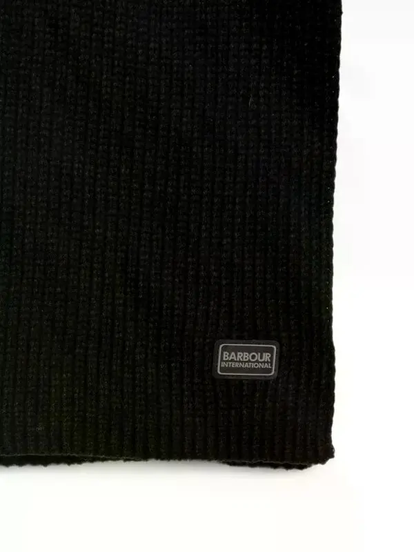 Barbour Sweeper Legacy Logo-patch Scarf And Beanie Hat Set