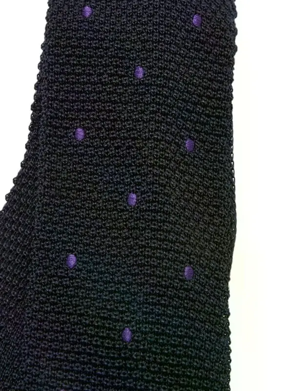 Carolina Herrera Polka-dot Knit Tie
