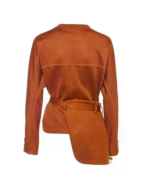 Fendi Fine Knit Belted Crewneck Sweatshirt