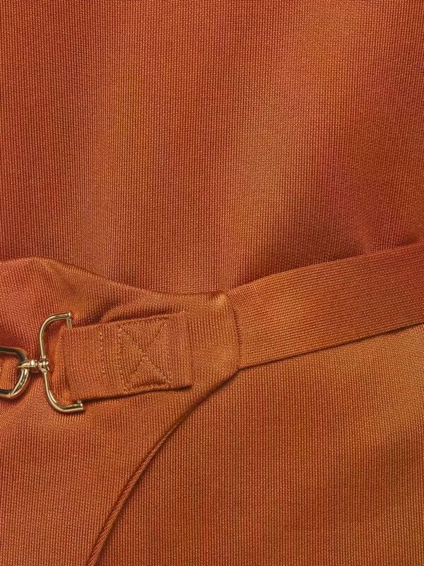Fendi Fine Knit Belted Crewneck Sweatshirt