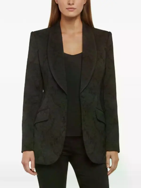 Dolce & Gabbana Floral Jacquard Shawl Lapel Blazer