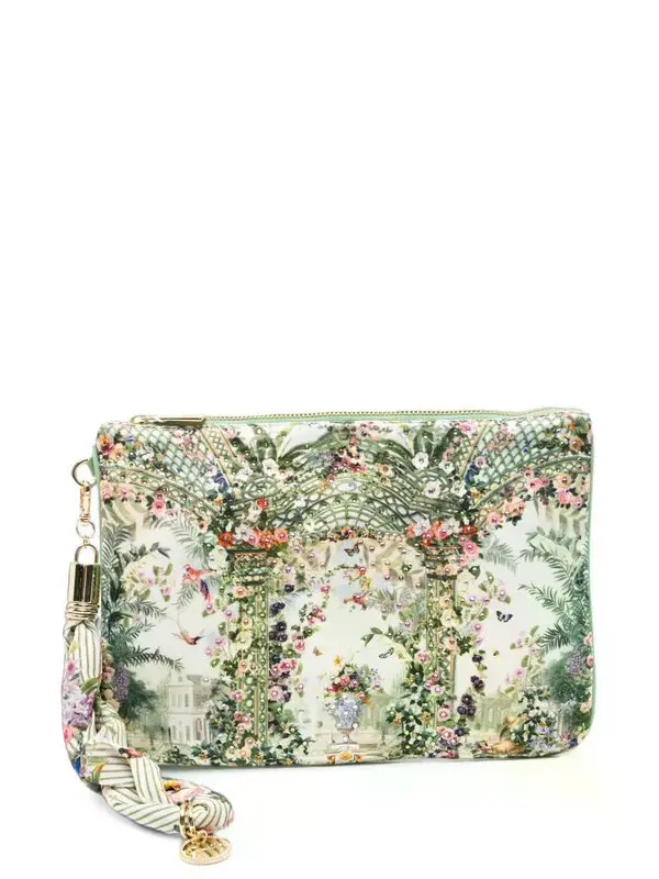 Camilla Floral-print Silk Scarf Clutch Bag