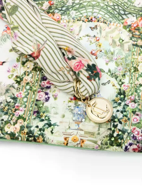 Camilla Floral-print Silk Scarf Clutch Bag