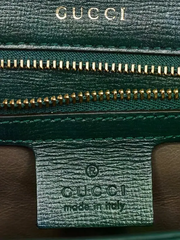 Gucci Sylvie 1969 Leather Handbag - Green