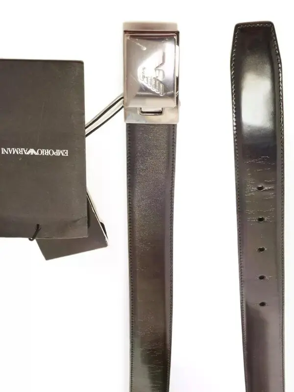 Emporio Armani Logo Plaque Belt