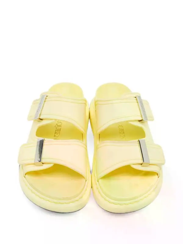 Alexander McQueen Hybrid Buckled Sandals - Yellow